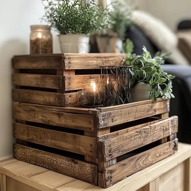 DIY Upcycled Wooden Crates: Creative Ideas for Your Home - Recipes Time