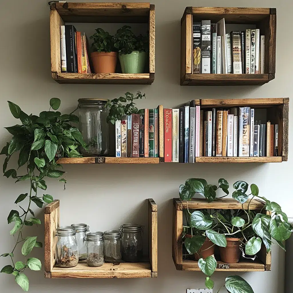 Upcycling Wooden Crates into Shelves for a Green Home - Recipes Time
