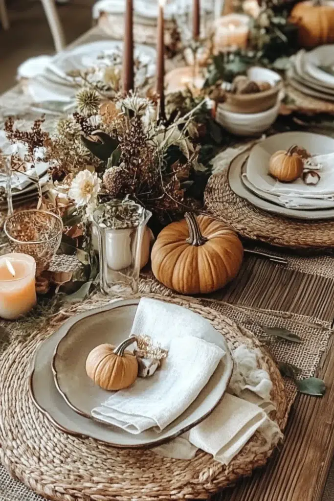 How to Style a Rustic Thanksgiving Table - Recipes Time