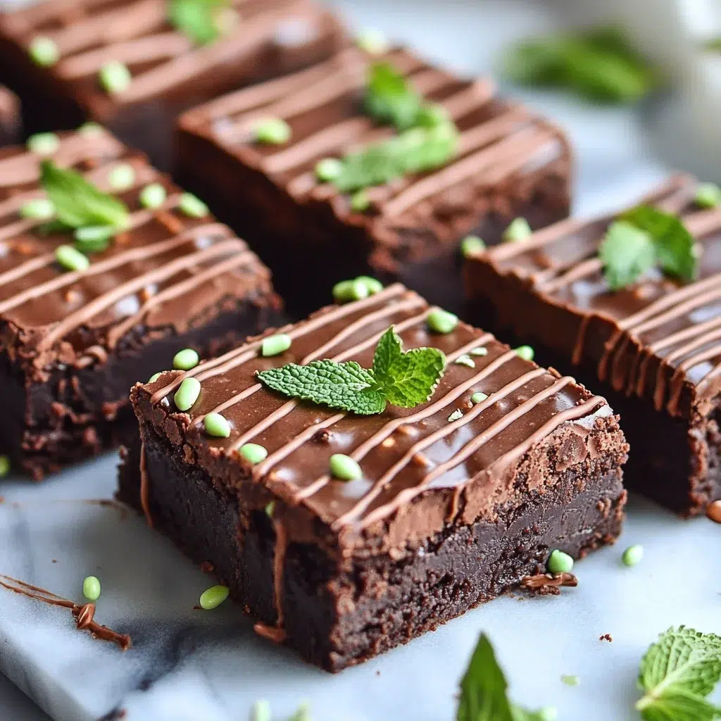 Chocolate Mint Brownies - Recipes Time
