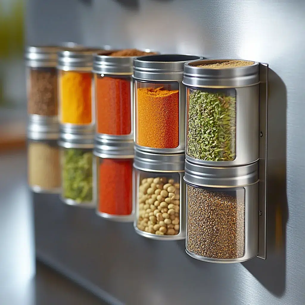 DIY Magnetic Spice Jars for Kitchen Organization - Recipes Time