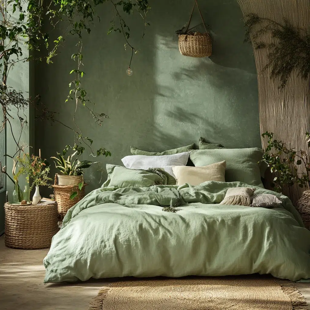 Sustainable Decor Tips for a Cozy Green Bedroom - Recipes Time