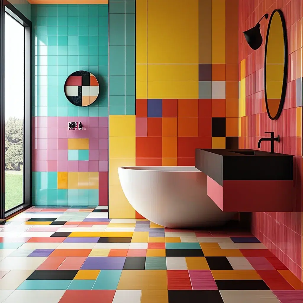Colorful Tile Trends for Bathrooms - Recipes Time