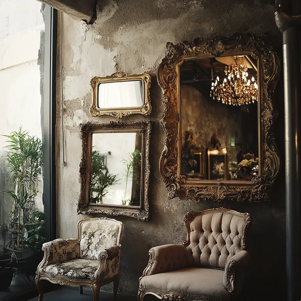 Vintage Mirrors for Unique Accents - Recipes Time