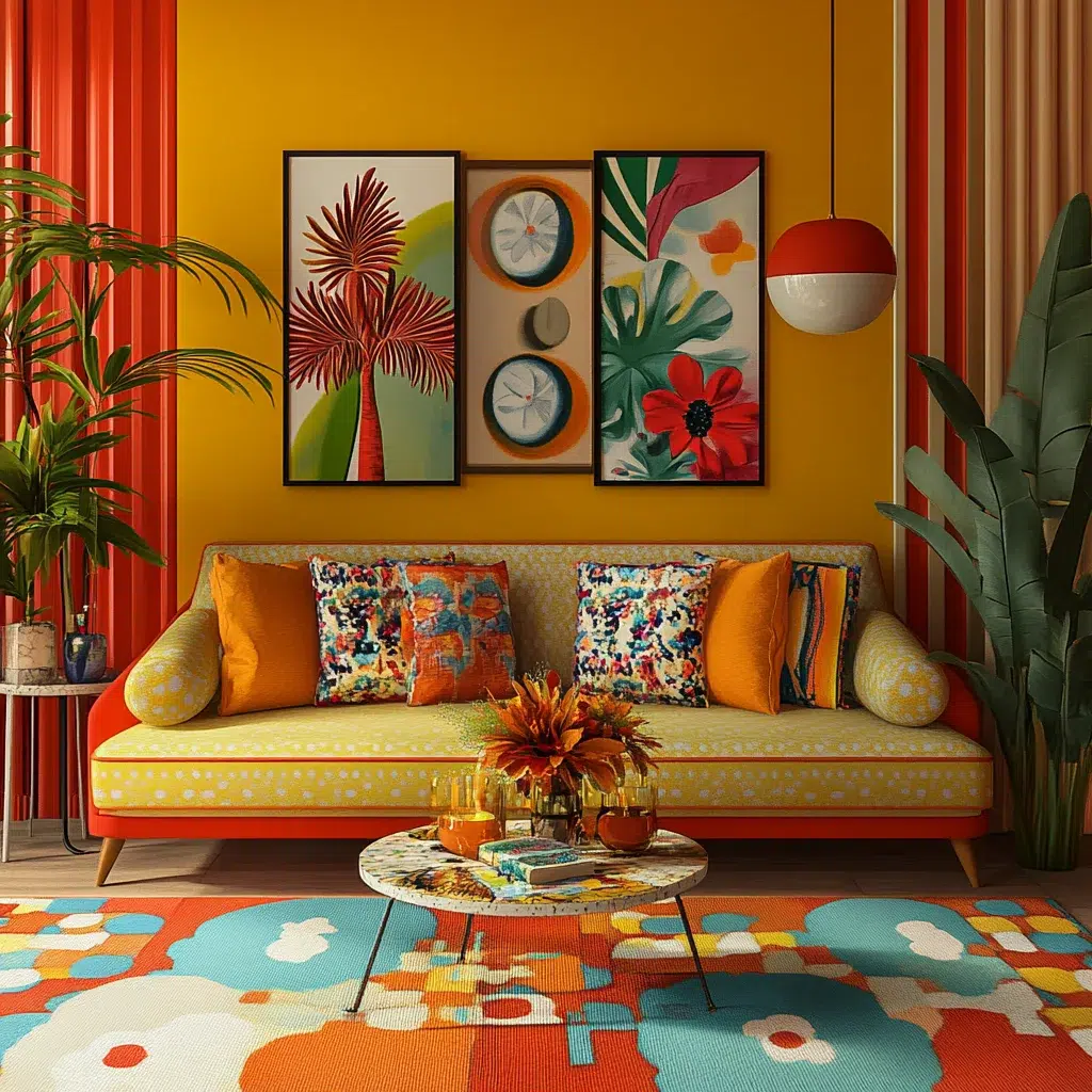 Retro Color Palettes for Bold Interiors: Bringing Vibrant Nostalgia ...