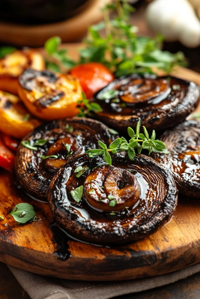 Grilled Portobello Mushrooms with Balsamic Glaze - Recipes Time