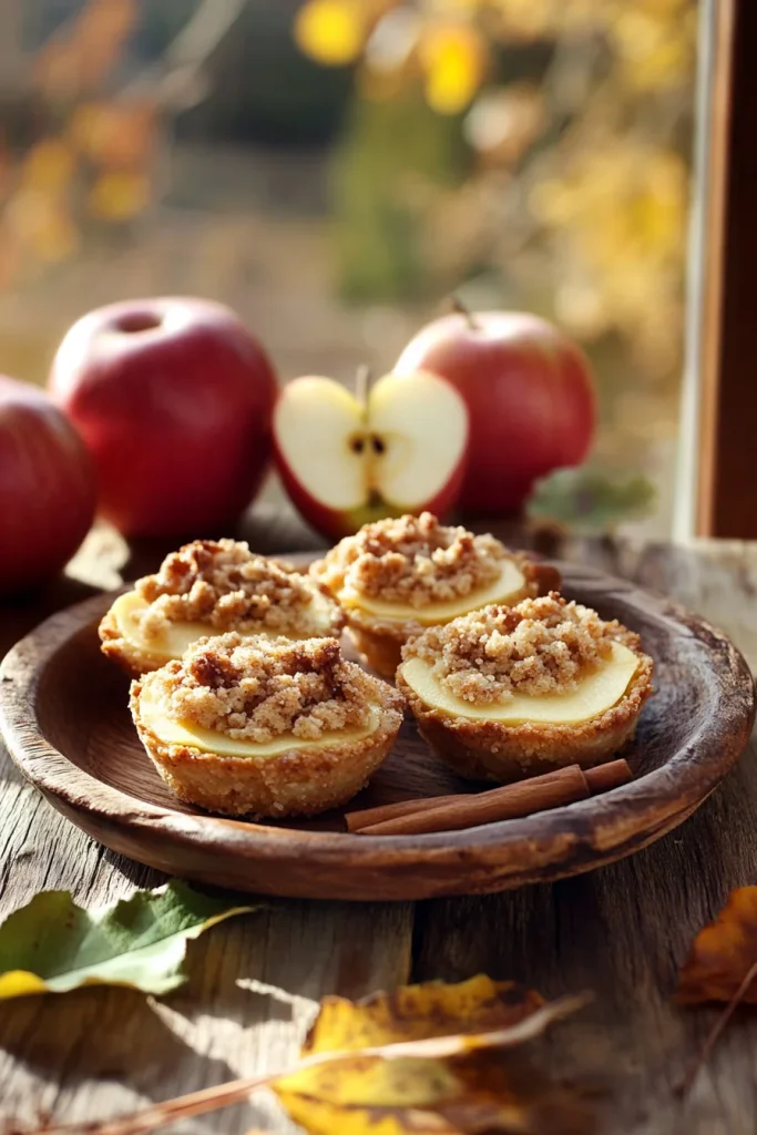 Mini Apple Pies with Streusel Topping - Recipes Time