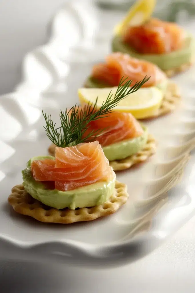 Smoked Salmon and Avocado Canapés - Recipes Time