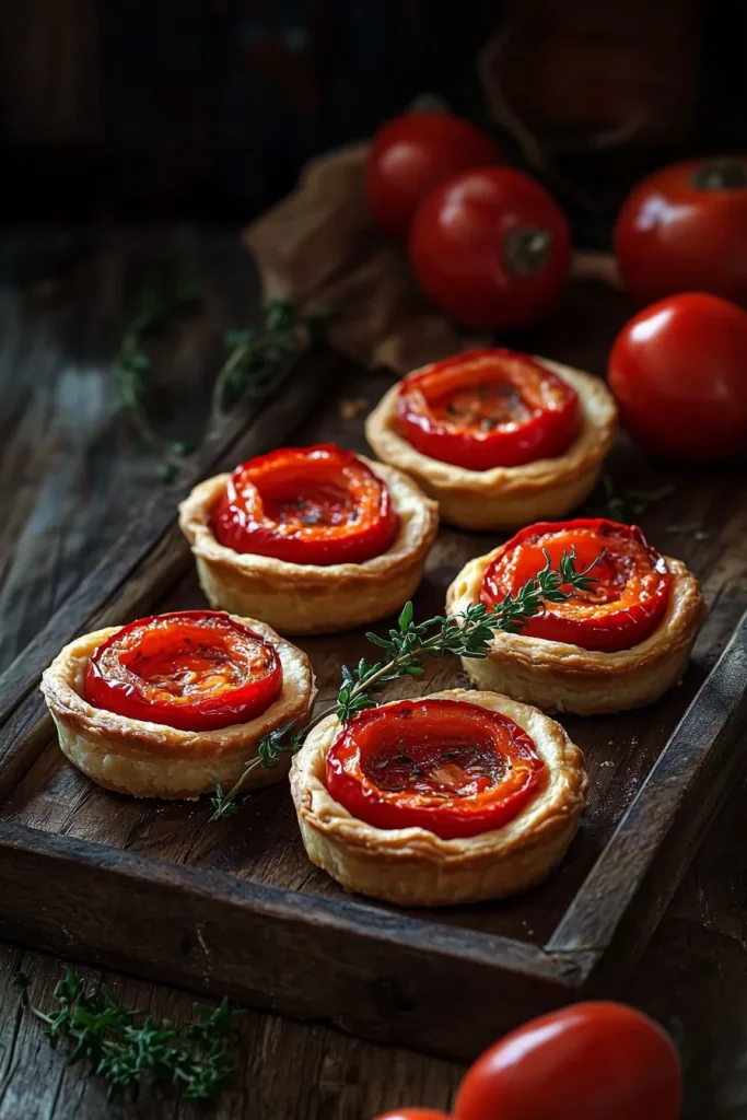 Roast Red Pepper and Ricotta Tartlets - Recipes Time