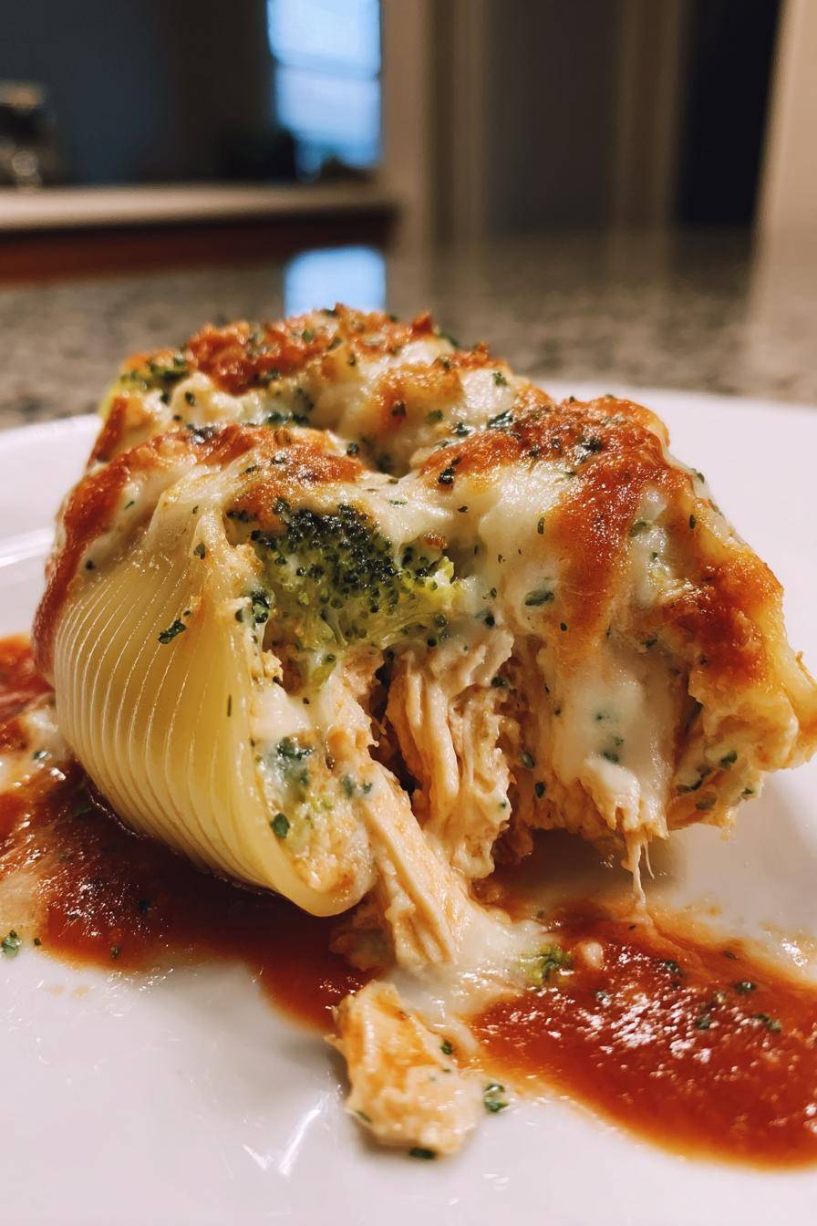 Irresistible Cheesy Chicken & Broccoli Stuffed Shells in 1 Hour ...