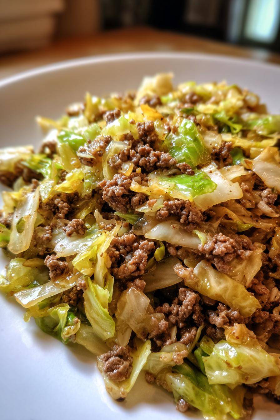 Effortless 30 Minute Ground Beef and Chopped Cabbage Recipe - Recipes Time