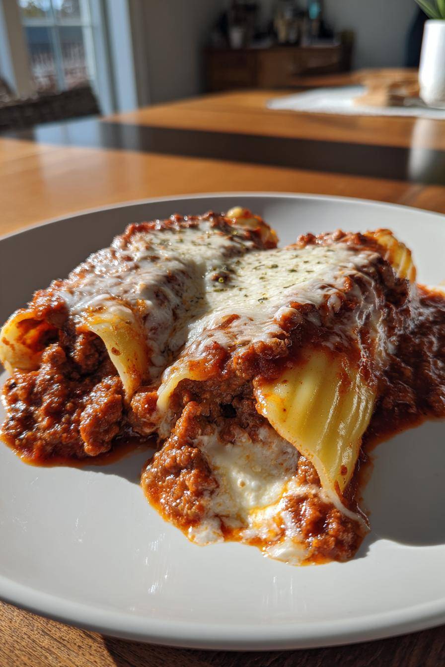 Irresistible Stuffed Manicotti Meat Sauce Recipe in 12 Easy Steps ...