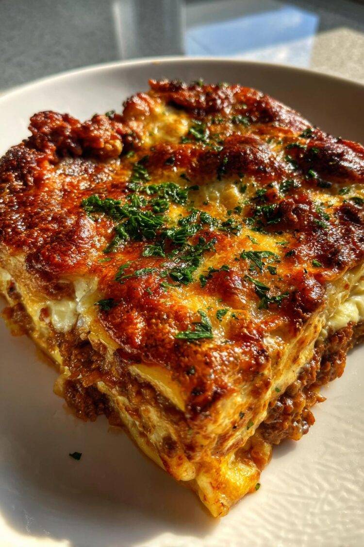 Butter Chicken Lasagna with Garlic Naan Layers - Recipes Time
