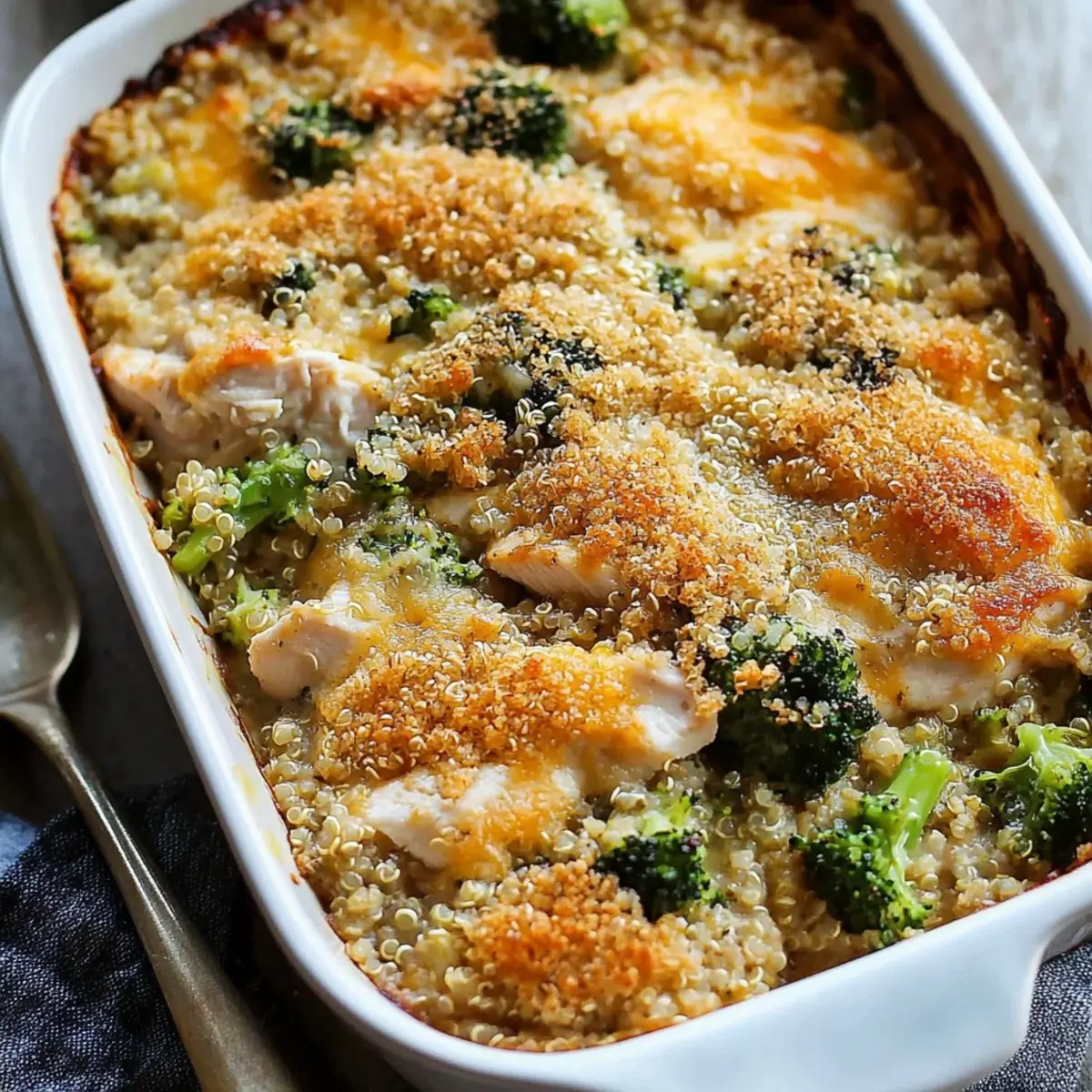 Easy Cheesy Chicken Quinoa Bake Delight - Recipes Time
