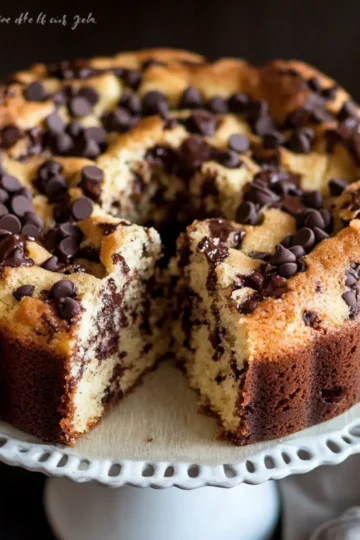 Moist Chocolate Chip Sour Cream Coffee Cake - Recipes Time